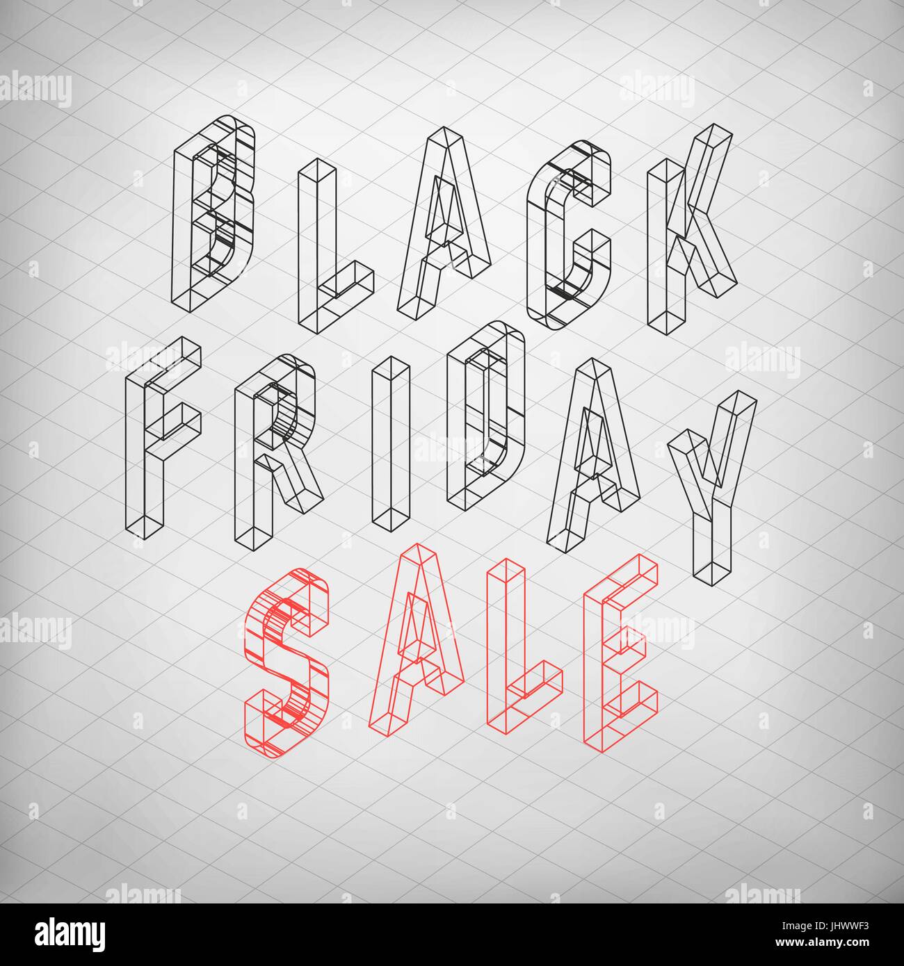 Isometric Letters A Z