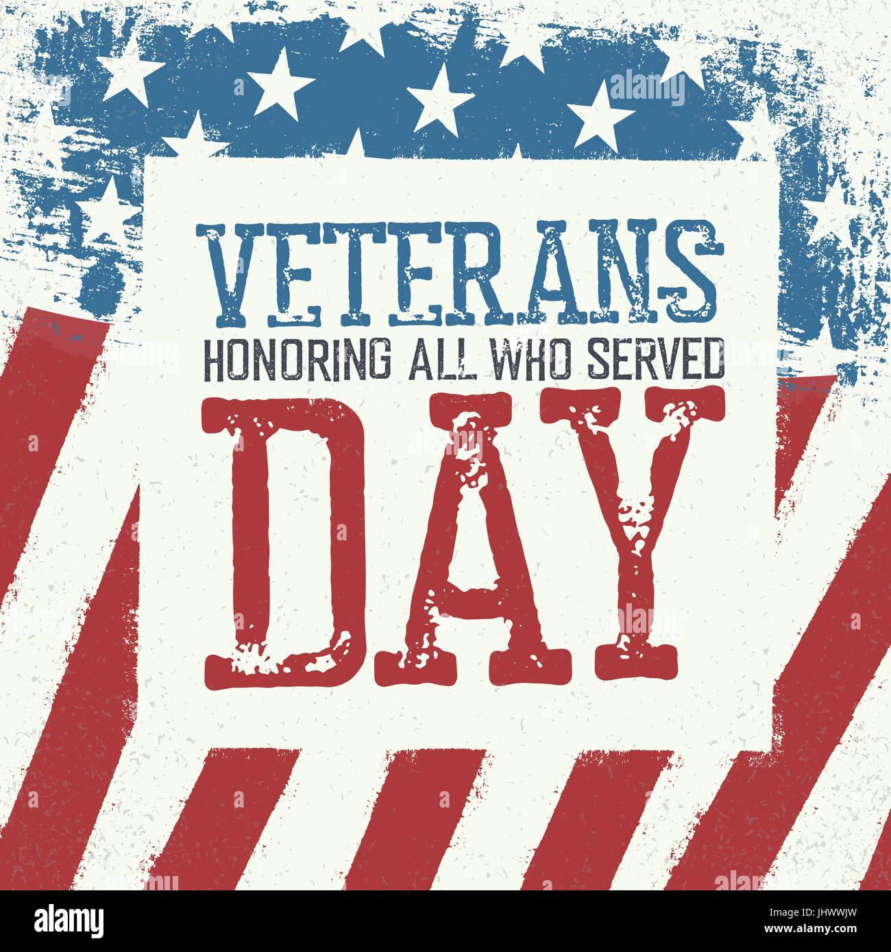 Veterans day typography on american flag background. Patriotic poster ...