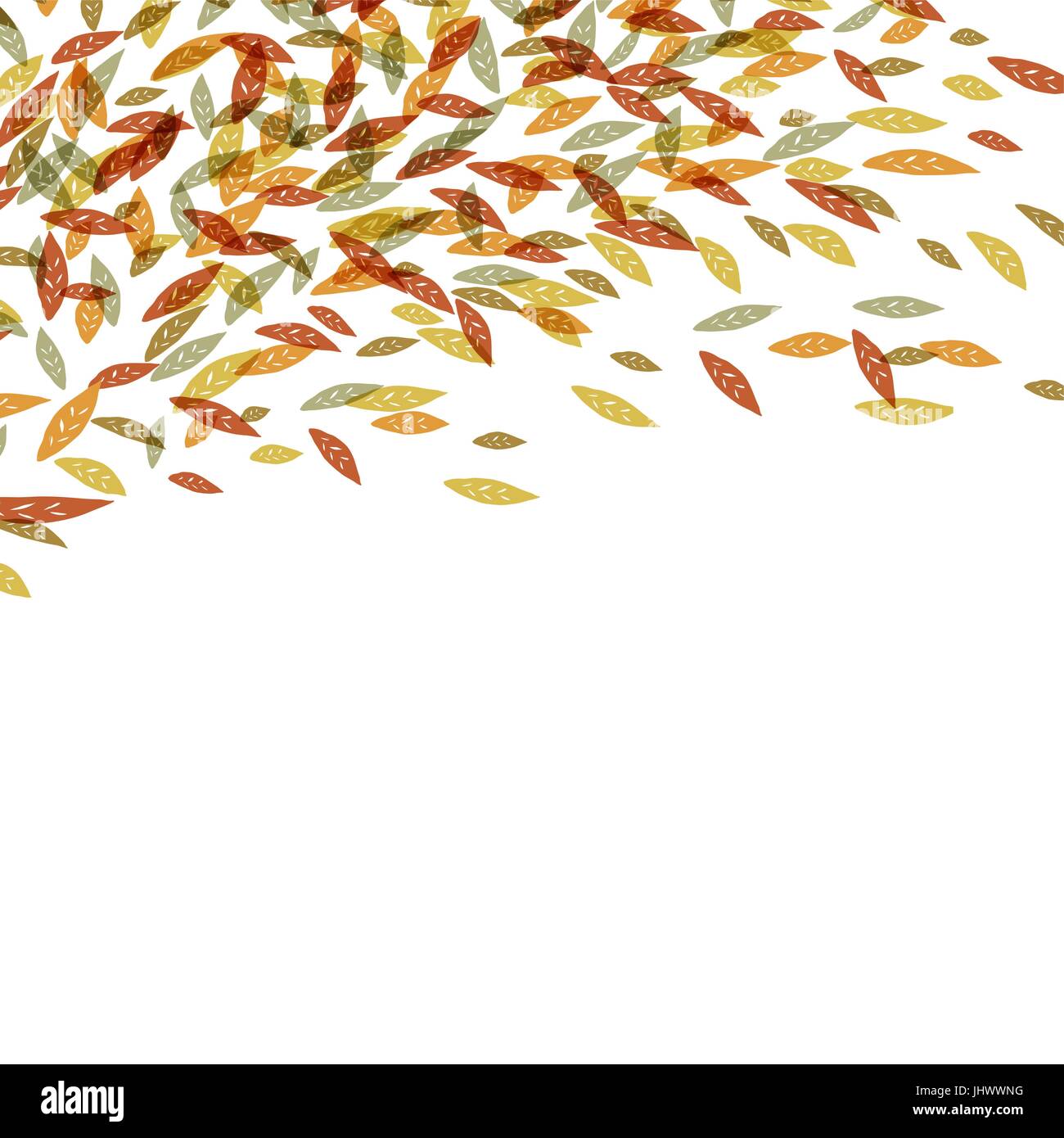 Autumn fallen leaves. Autumn fall illustration. For autumn and ...
