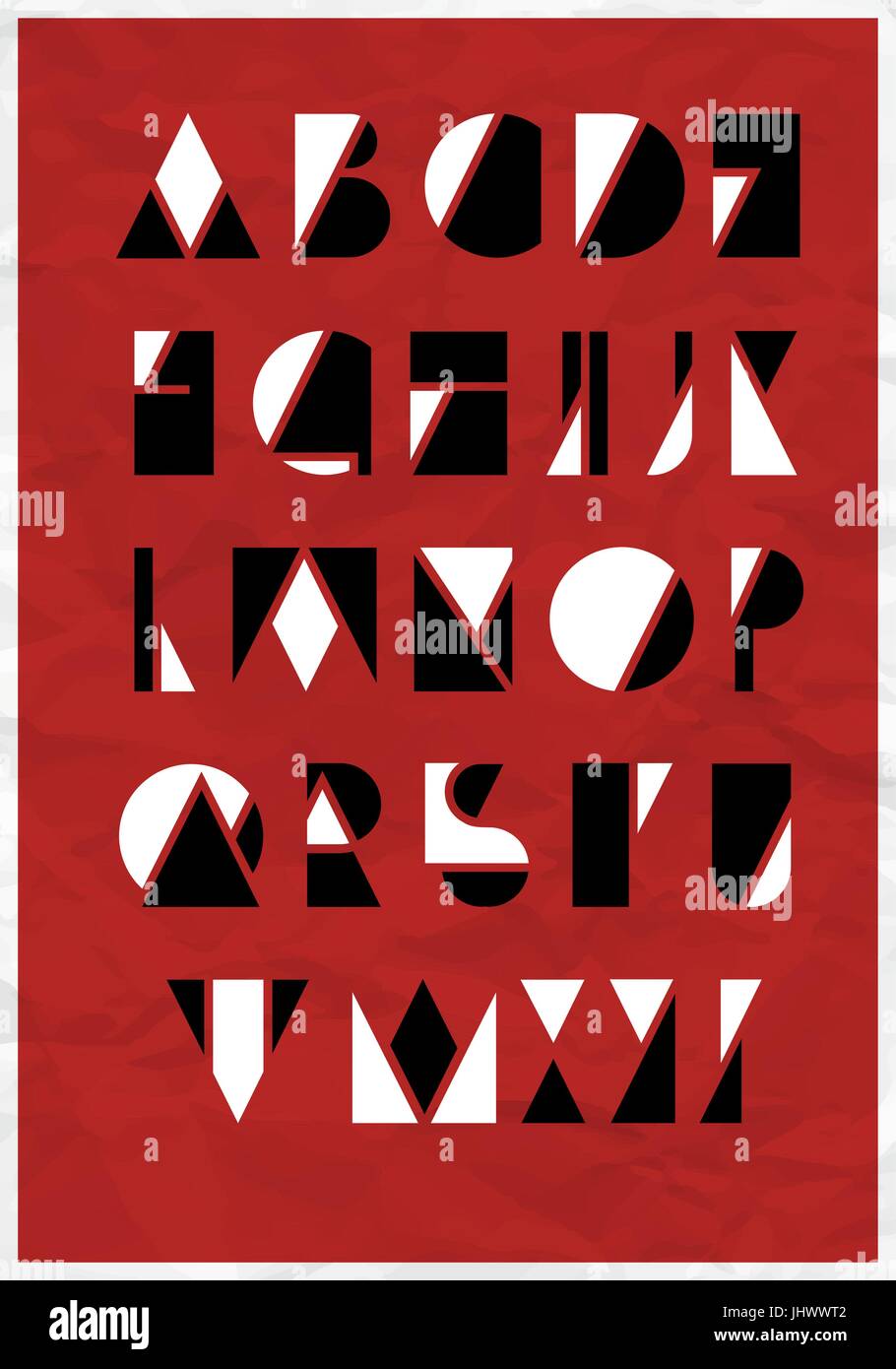 Alphabet geometric shapes Stock Vector Image & Art - Alamy