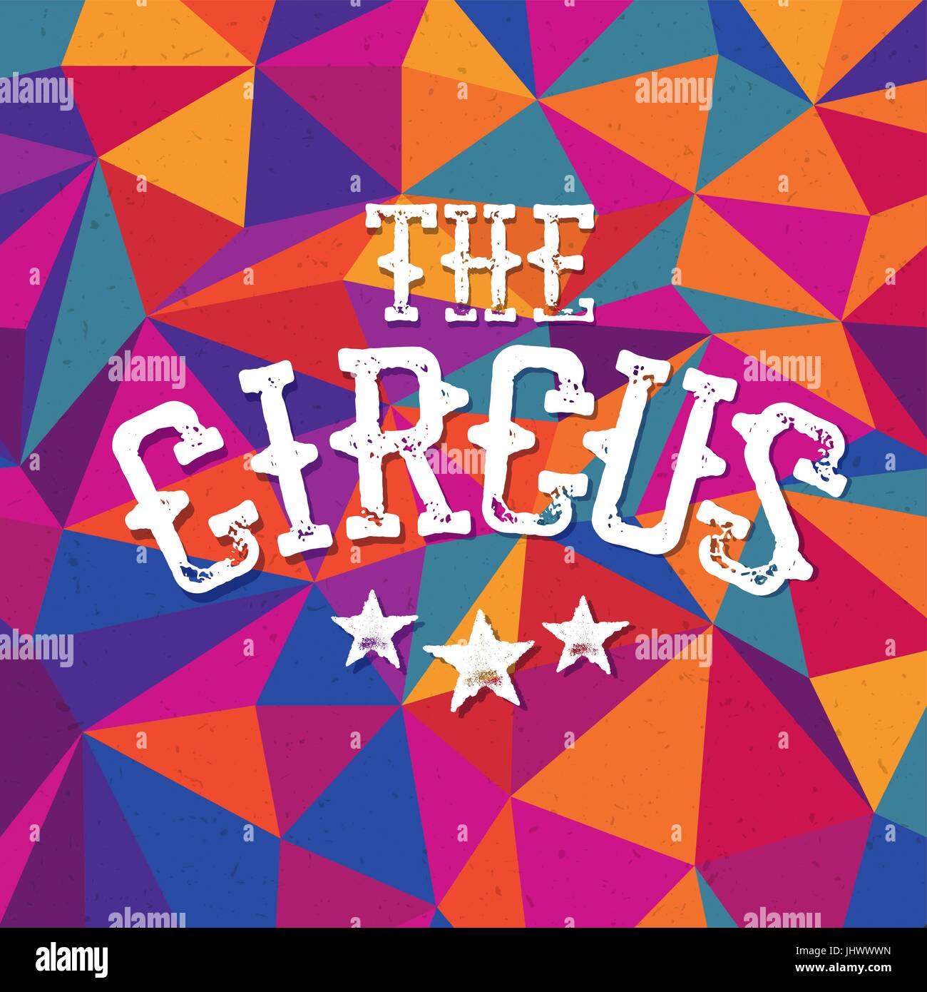 Vintage circus background. Triangles colorful pattern background Stock ...