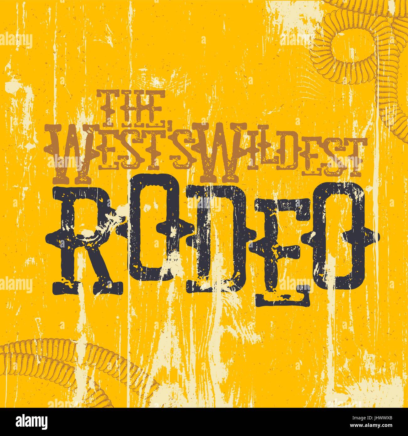 Vintage Rodeo Stock Vector Images - Alamy