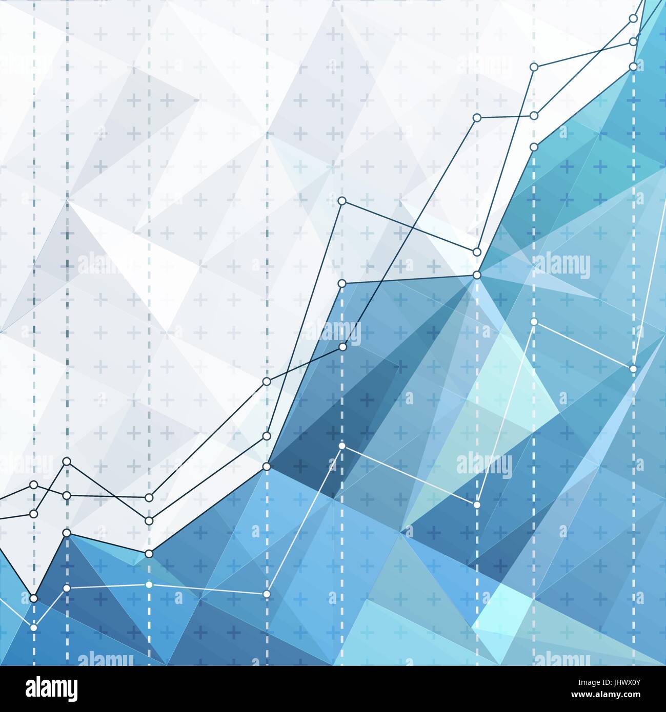 Blue business graph. Business concept background Stock Vector Image ...