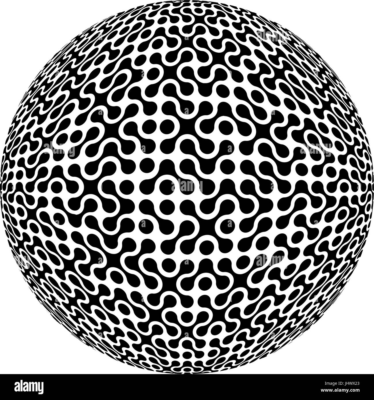 Sphere, collected from many elements. Vector illustration Stock Vector ...