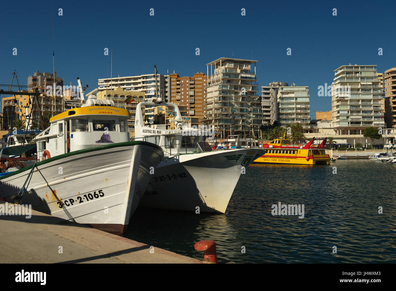 Calpe boats hi-res stock photography and images - Alamy