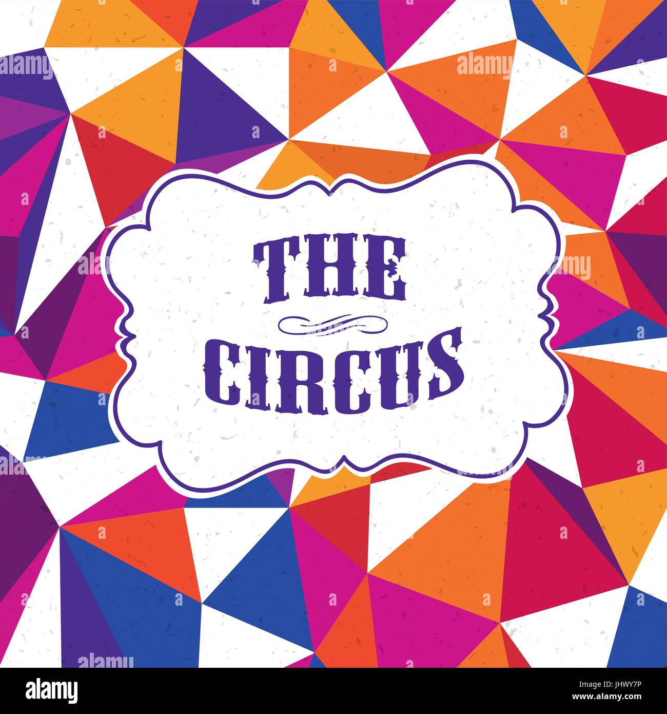 Vintage circus background. Triangles colorful pattern background Stock ...