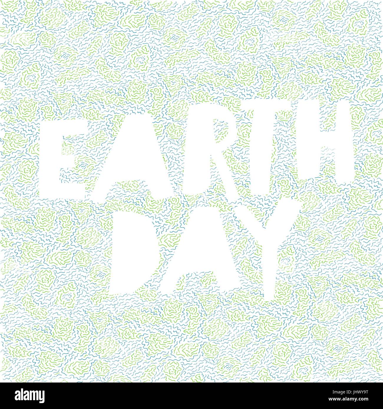 Earth day ecology poster. Green and blue abstract background and "Earth ...