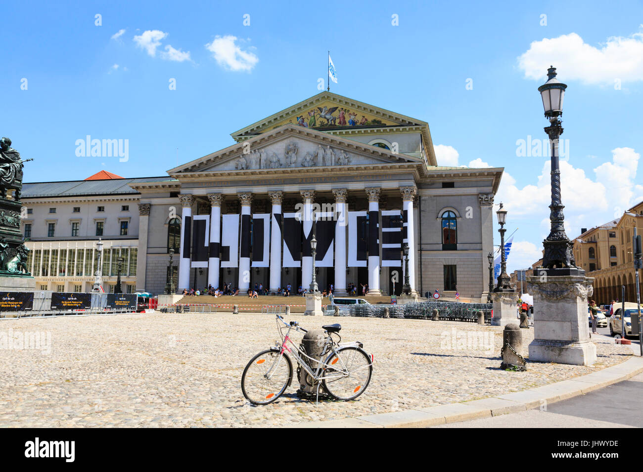 The Bavarian state Theatre, Max Joseph platz. Munich, Bavaria, Germany ...