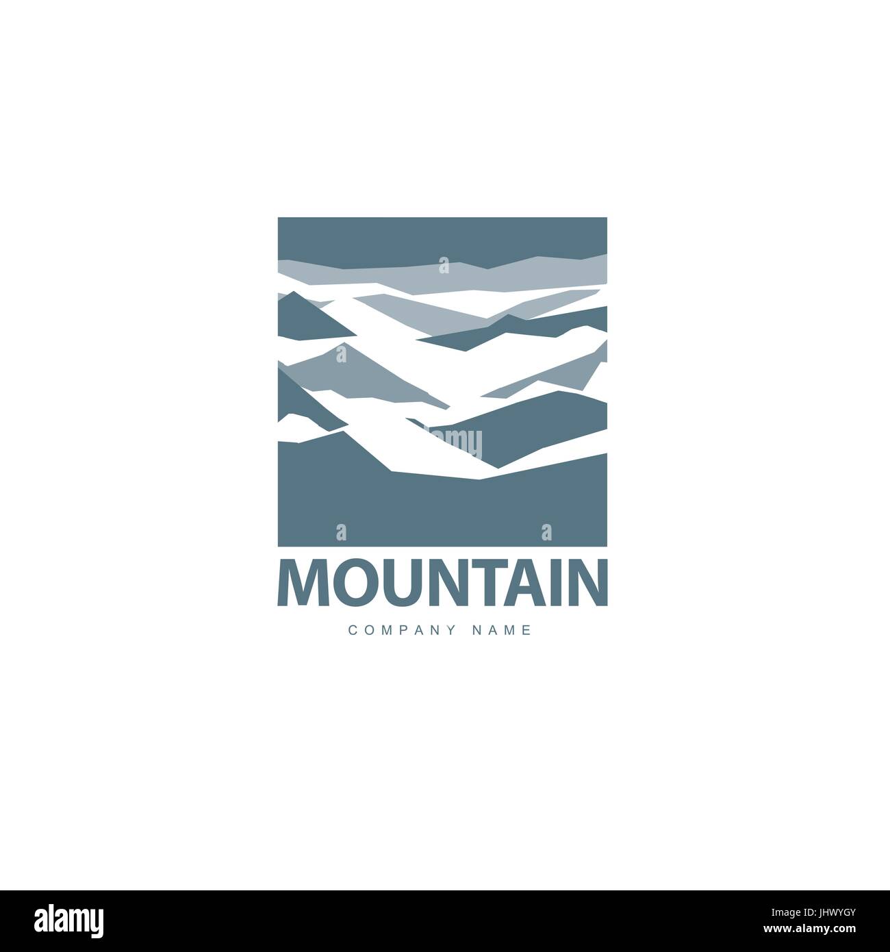 Mountains Logo Template Stock Vector Image & Art - Alamy