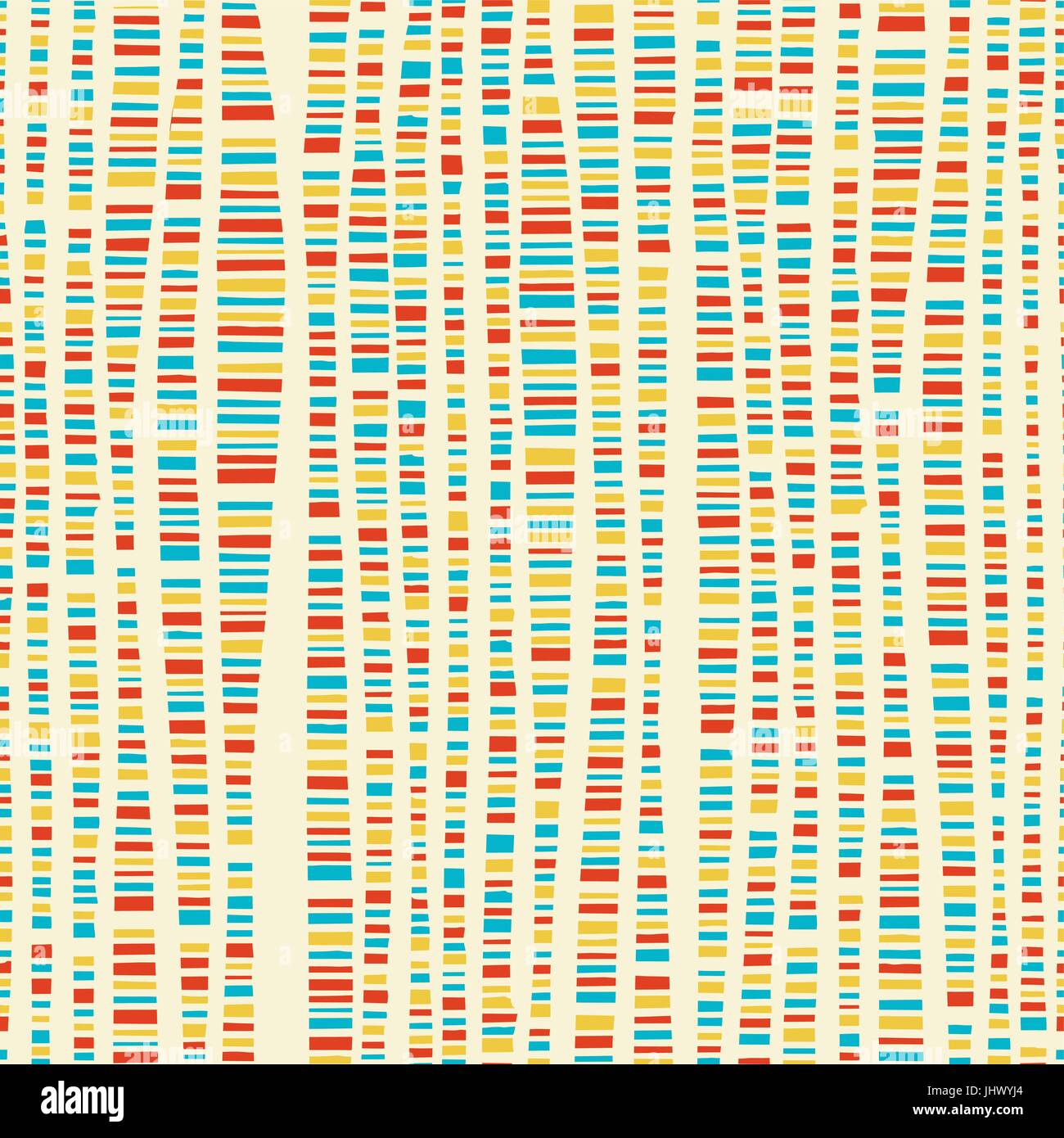 Colorful seamless vector pattern with hand drawn vertical lines. Retro ...