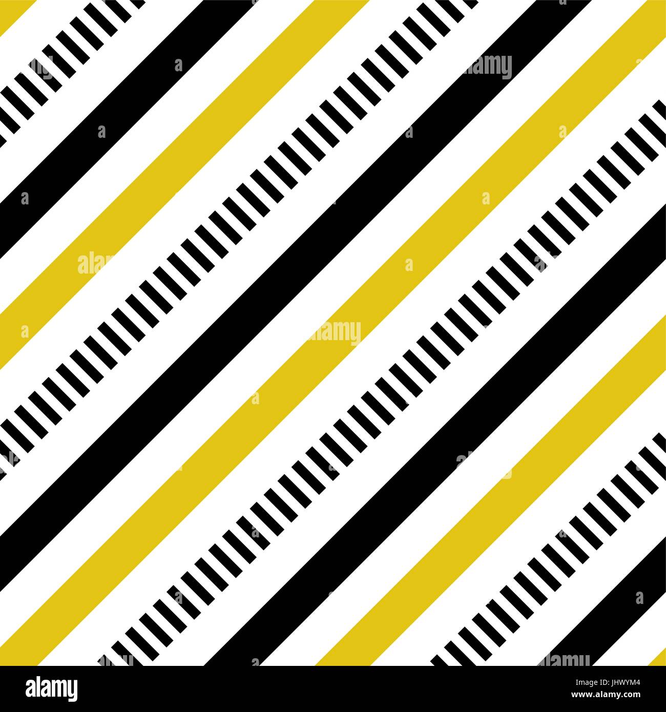 Yellow and black diagonal lines. Seamless geometric pattern. Abstract ...