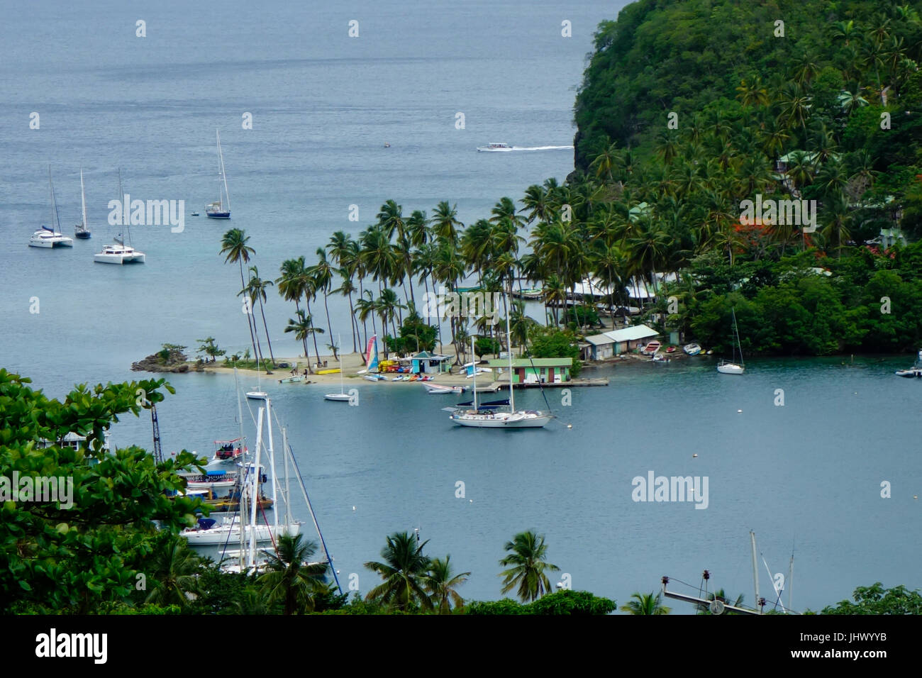 Aerial view of windward islands hi-res stock photography and images - Alamy