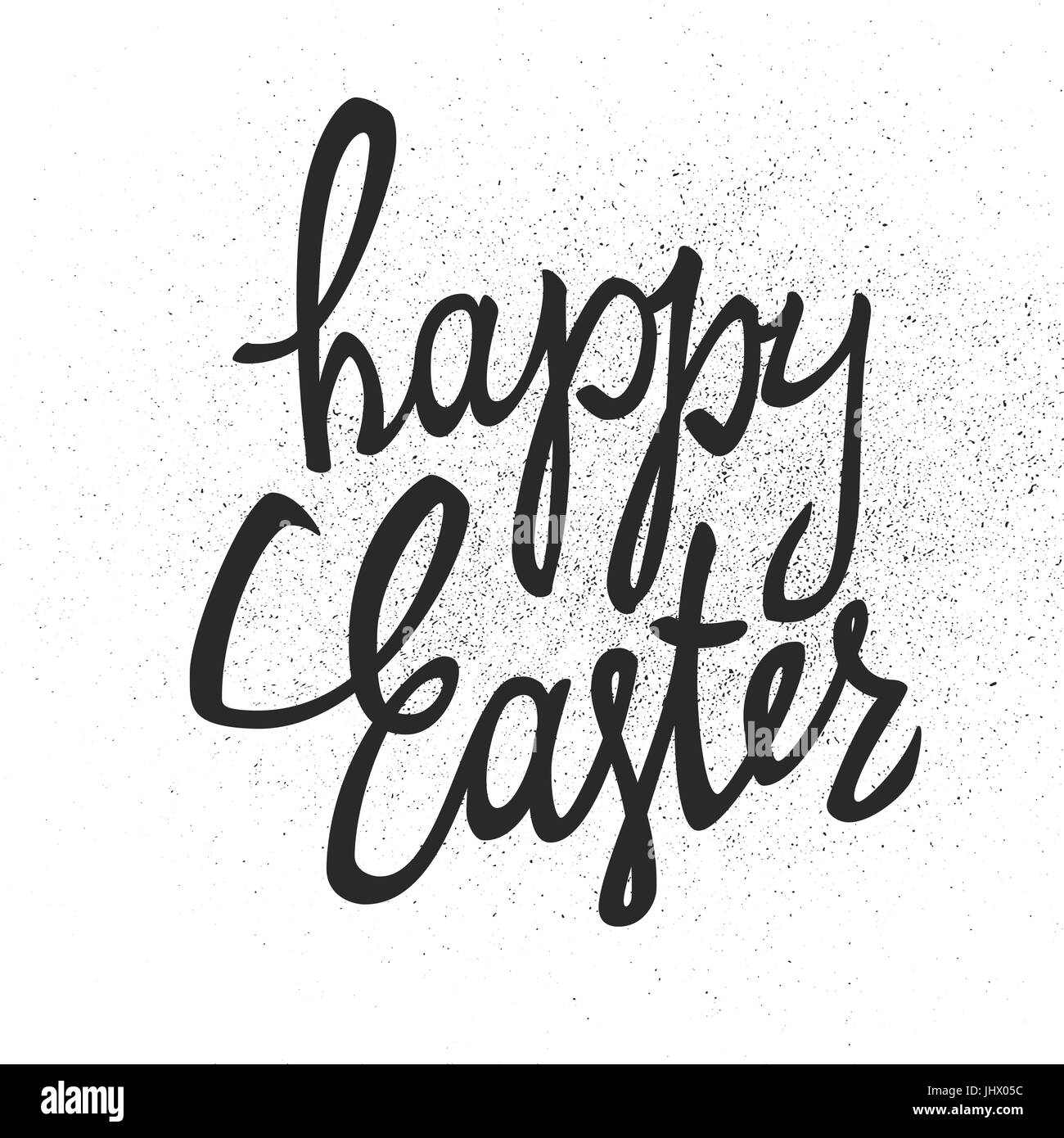 "Happy Easter" calligraphy with texture effect. Holiday greetings ...