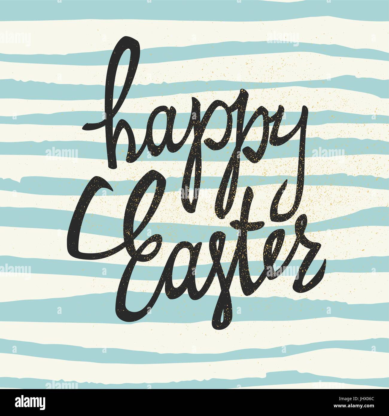 "Happy Easter" calligraphy with gold texture effect. Holiday greetings ...