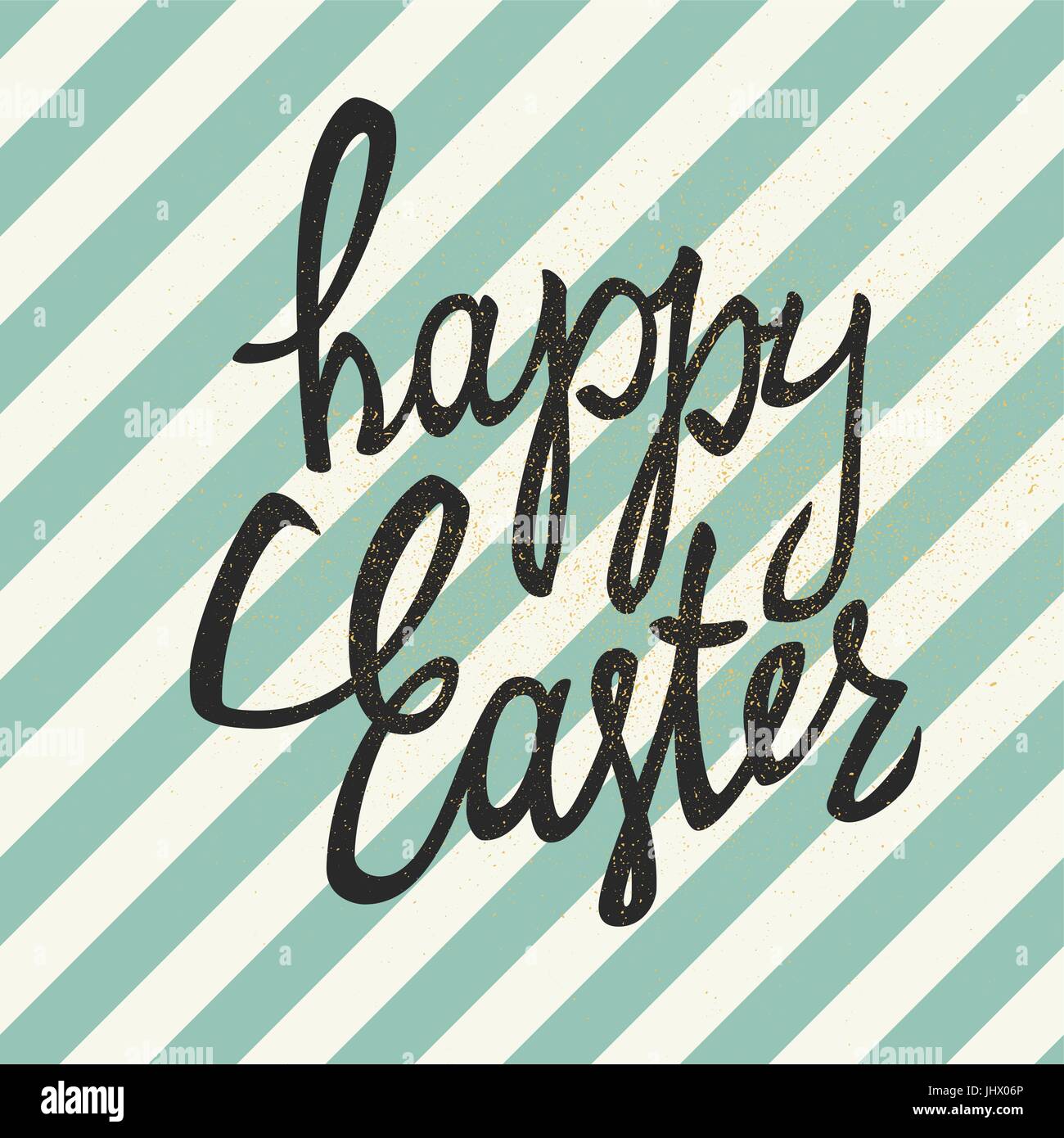 "Happy Easter" calligraphy with gold texture effect. Holiday greetings ...