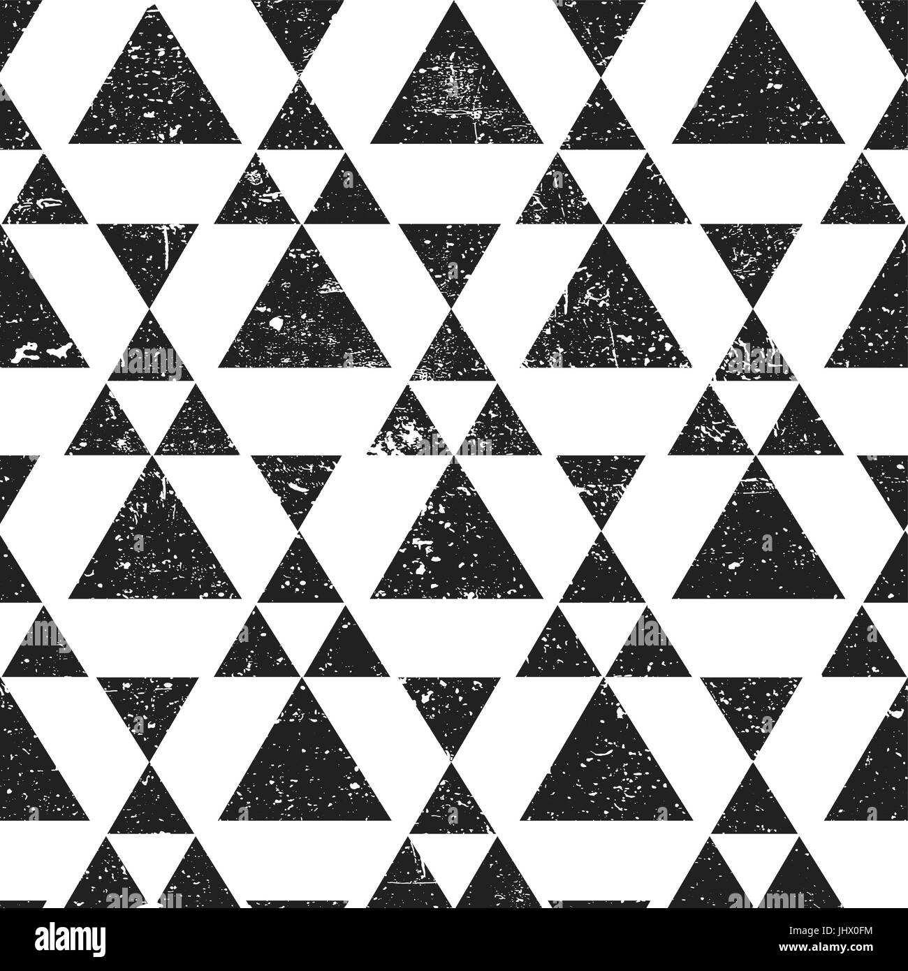 Black geometric triangle background. Abstract seamless pattern grunge ...
