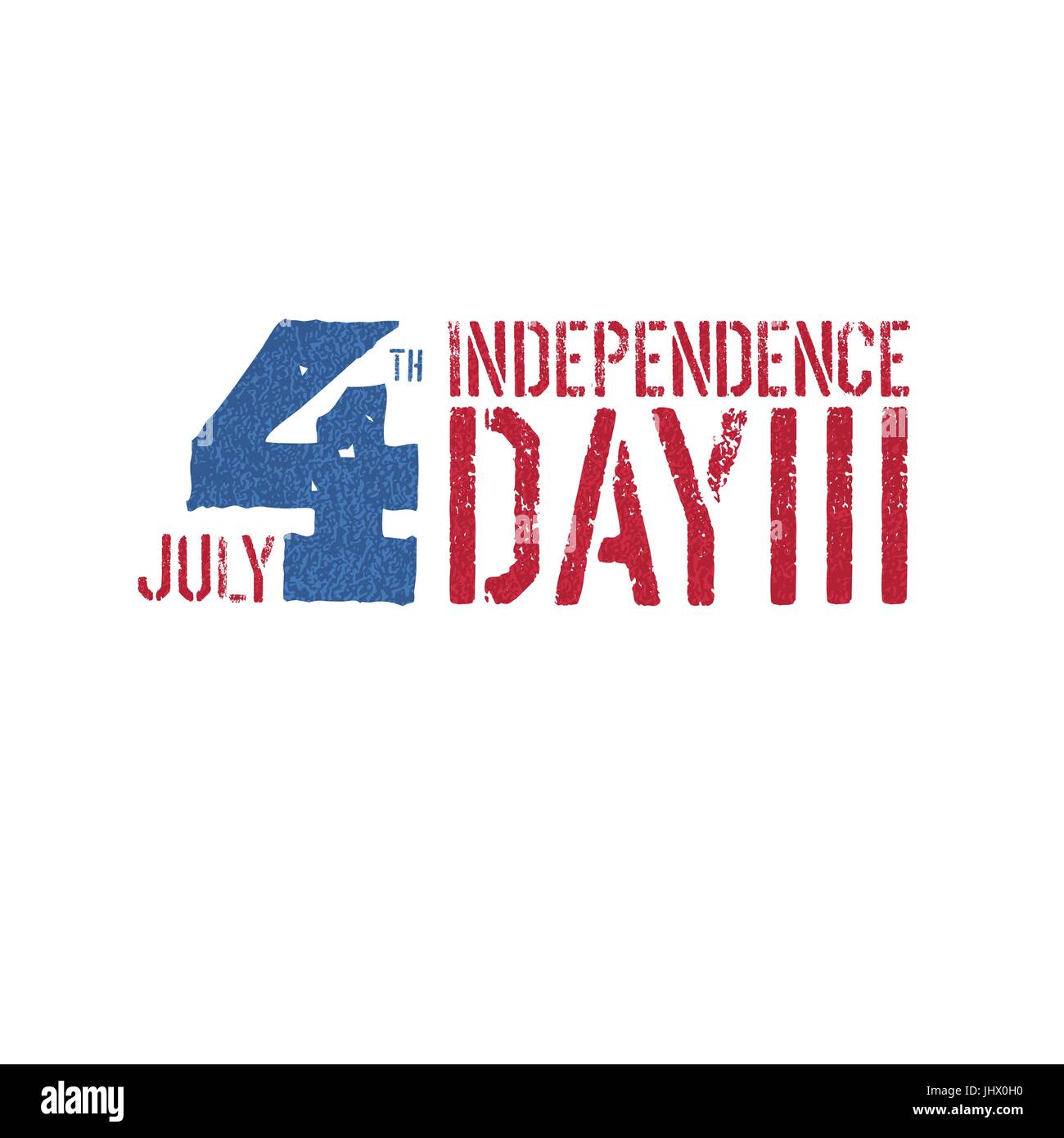 Independence day, 4th July logotype. Patriotic typography design ...