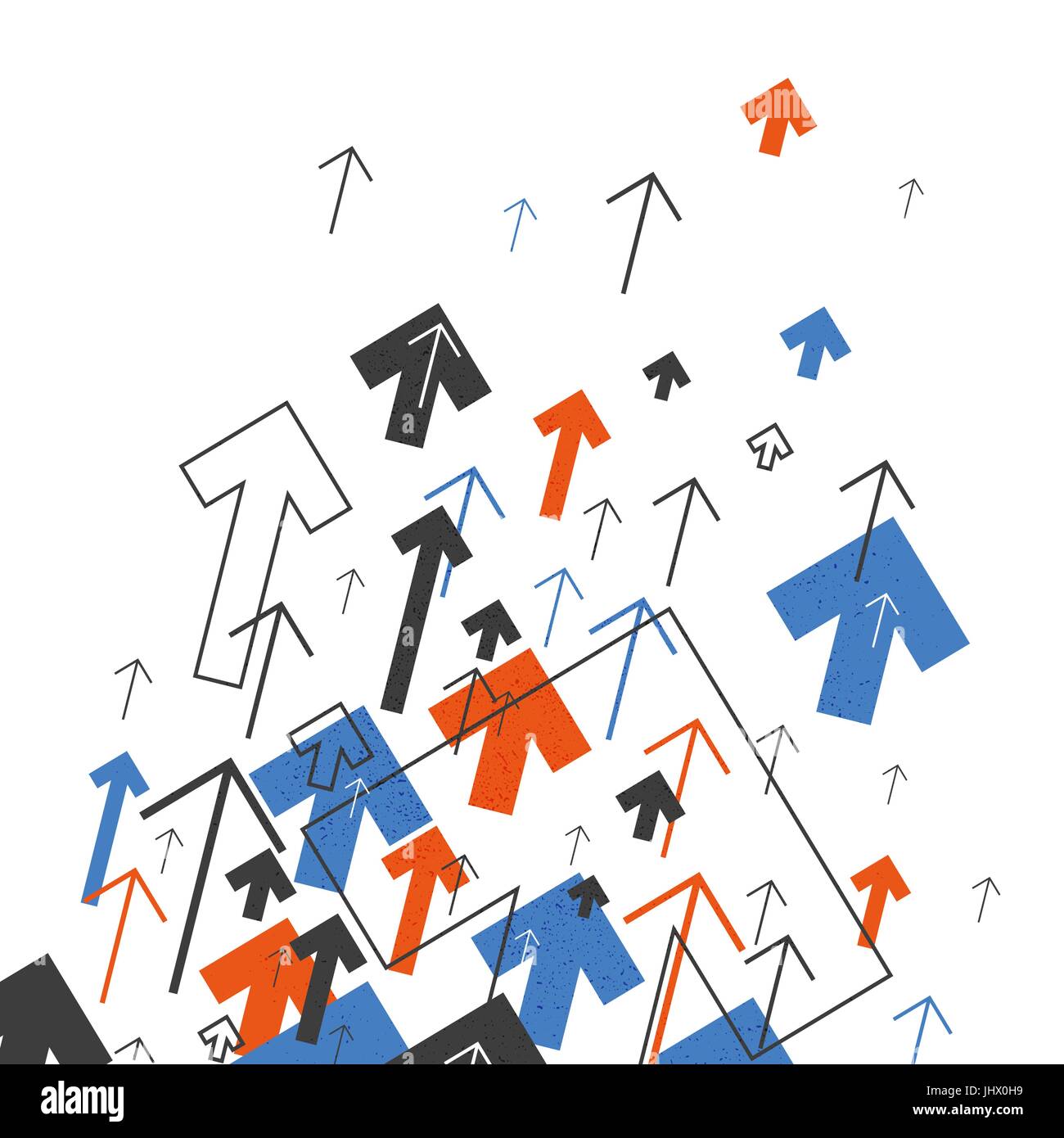 Abstract Success Concept. Growing arrows Illustration. Motion Up ...
