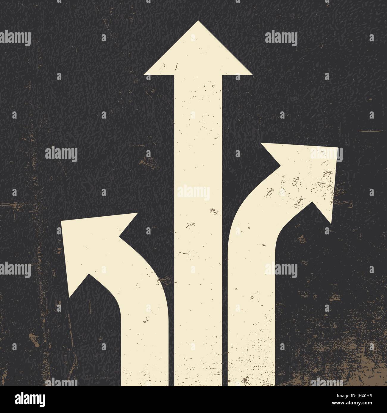 Vintage Success Concept. Growing arrows Illustration. Motion Up ...