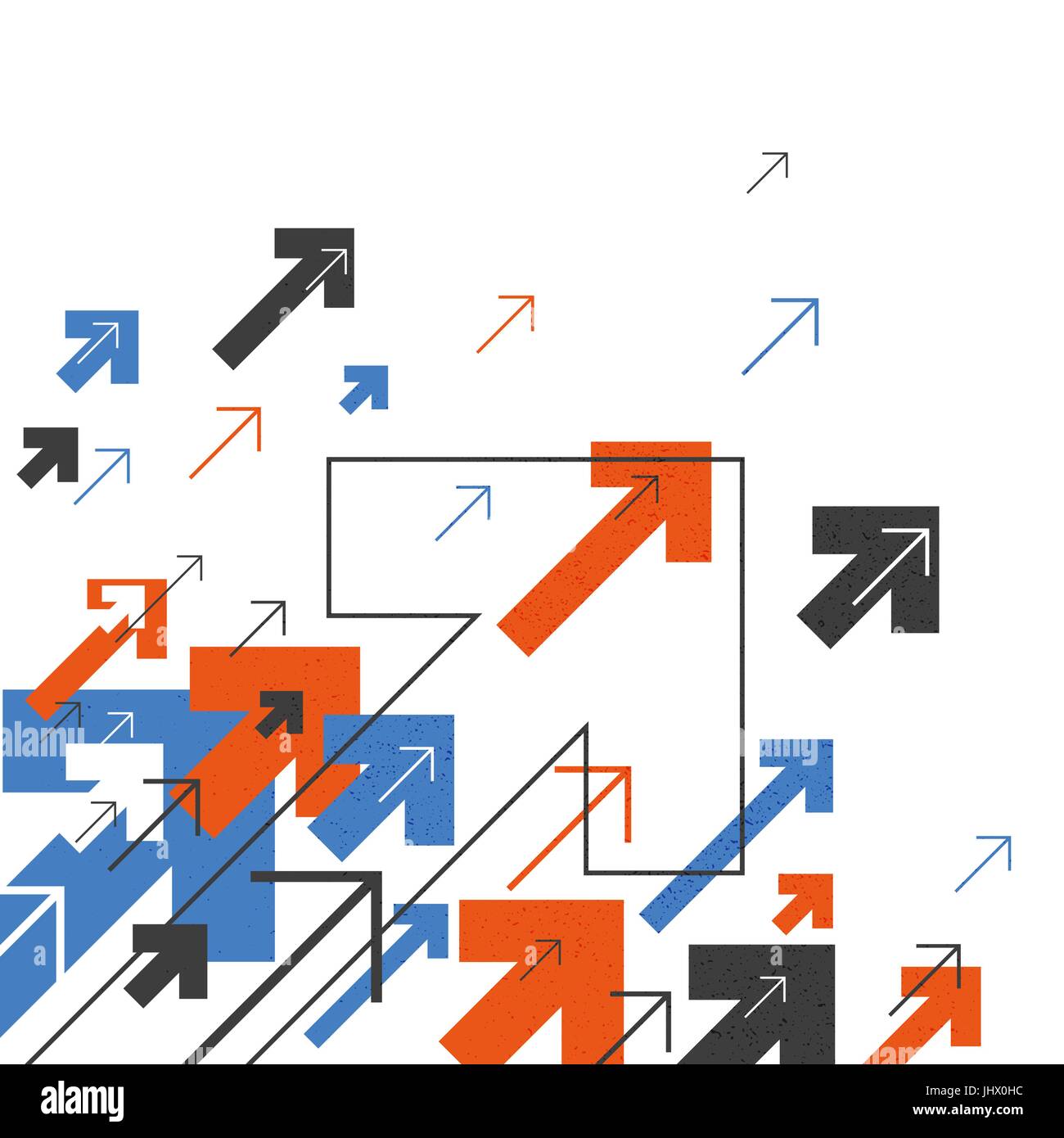 Abstract Success Concept. Growing arrows Illustration. Motion Up ...