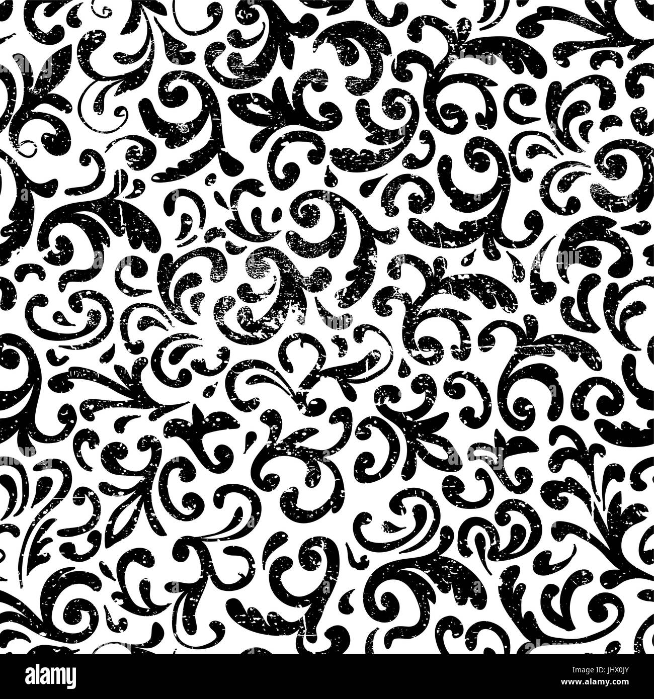 Green floral patterns Black and White Stock Photos & Images - Alamy