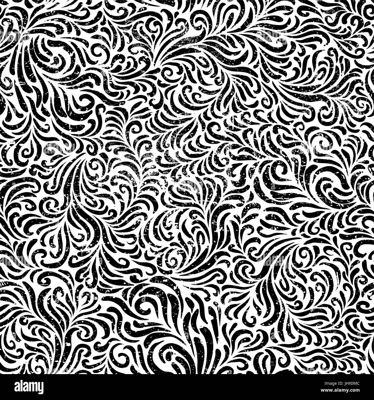 Green floral patterns Black and White Stock Photos & Images - Alamy