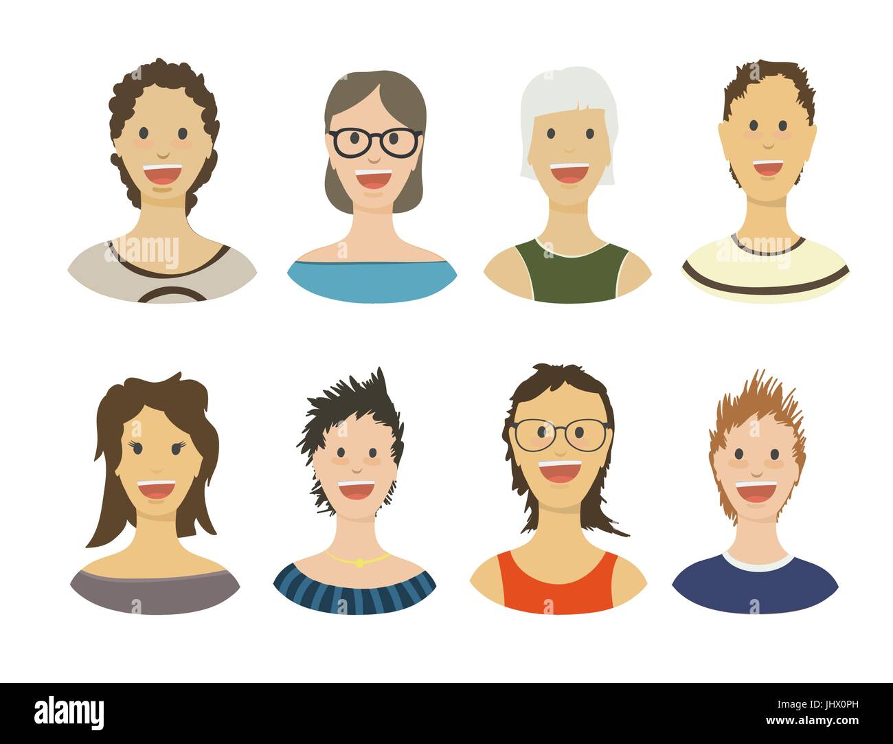 People avatars collection Stock Vector Image & Art - Alamy
