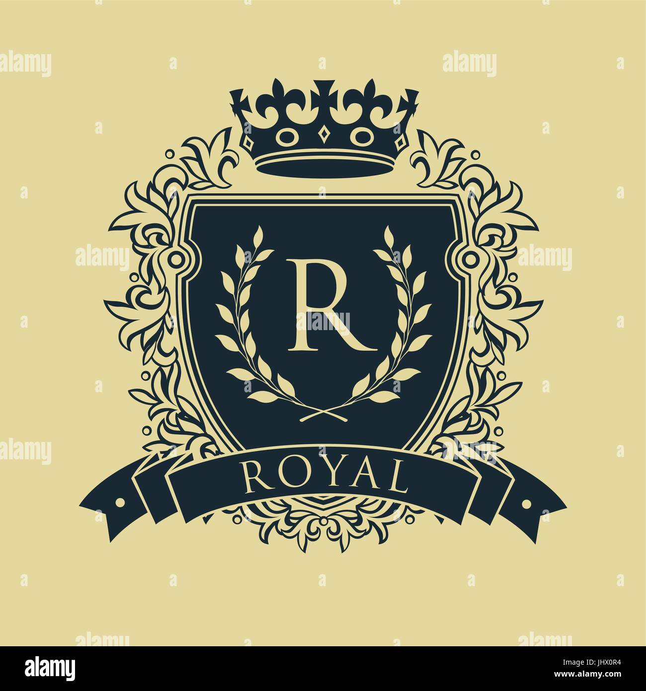 Royal emblem hi-res stock photography and images - Alamy