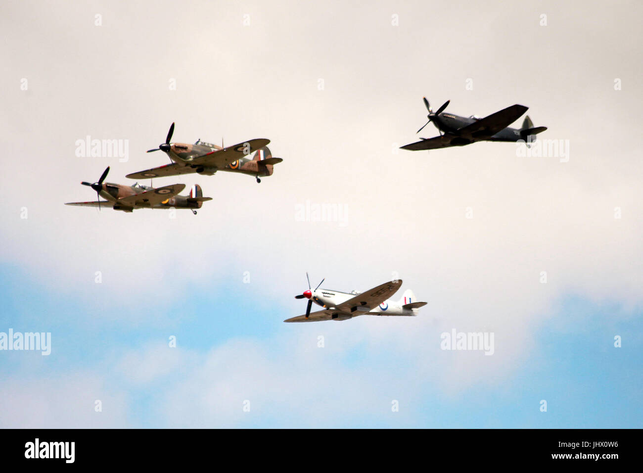 Hurricane and spitfire fighter hi-res stock photography and images - Alamy