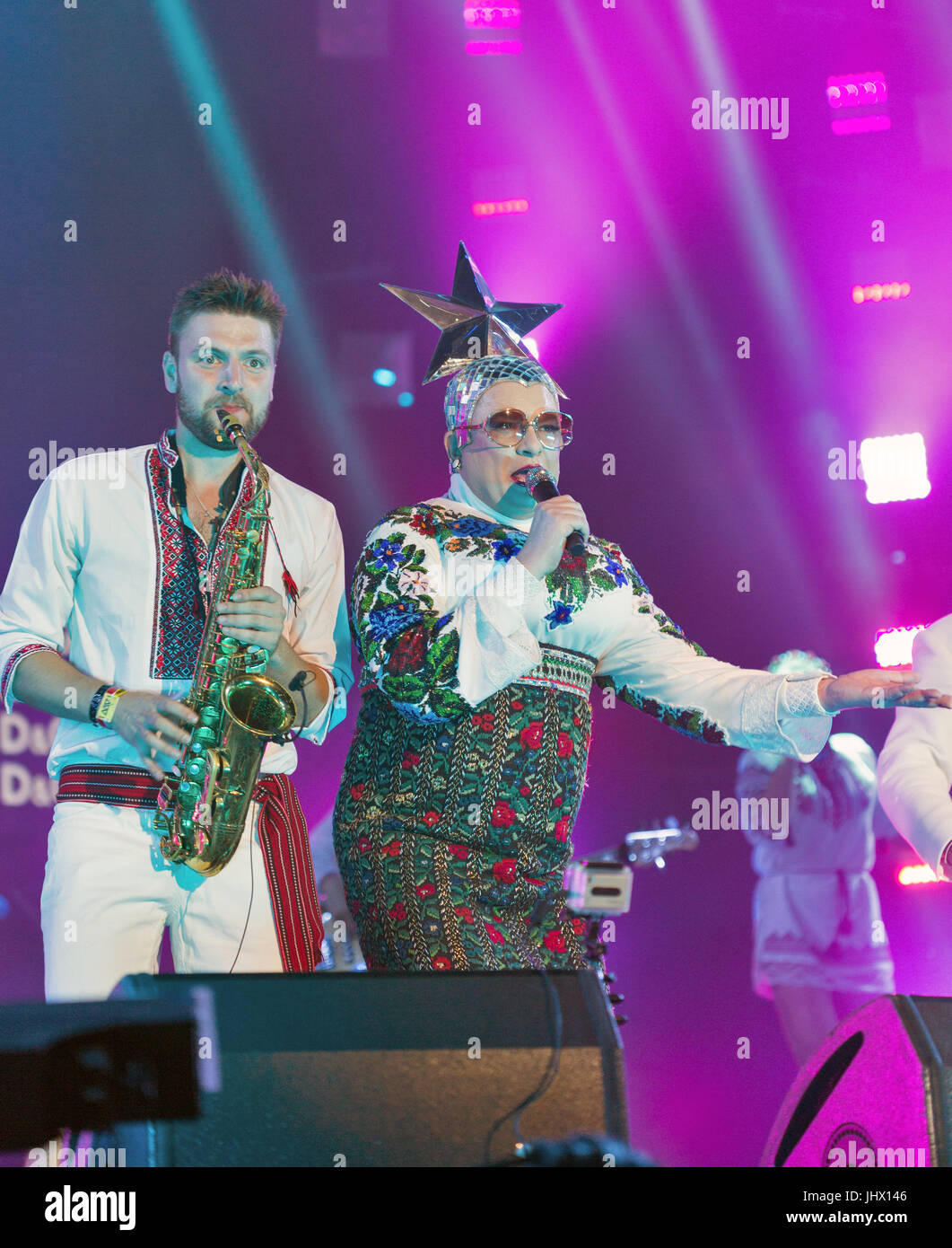 KIEV, UKRAINE - JUNE 28, 2017: Popular Ukrainian dance comedy singer ...
