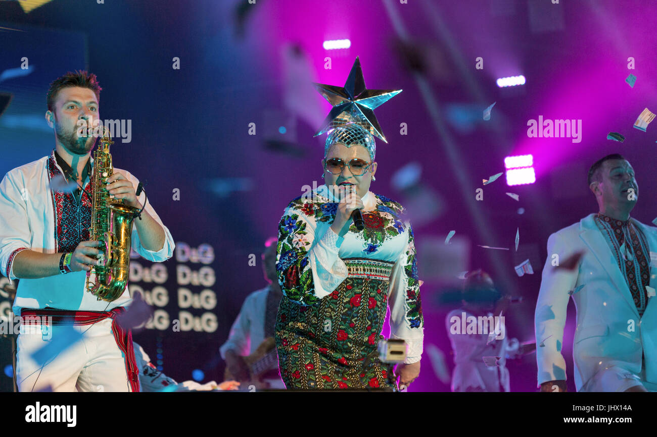 KIEV, UKRAINE - JUNE 28, 2017: Popular Ukrainian dance comedy singer ...