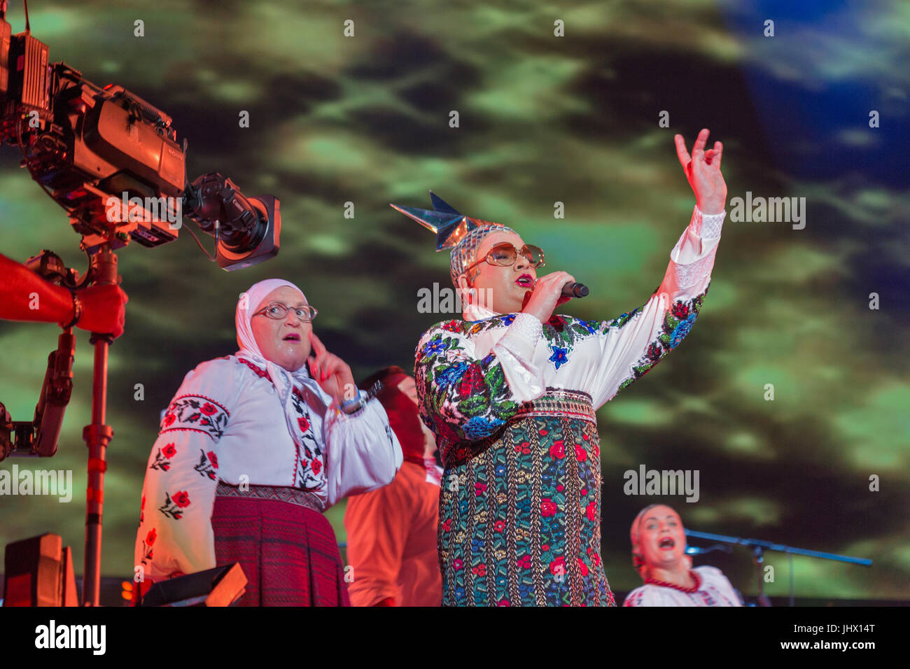 KIEV, UKRAINE - JUNE 28, 2017: Popular Ukrainian dance comedy singer ...