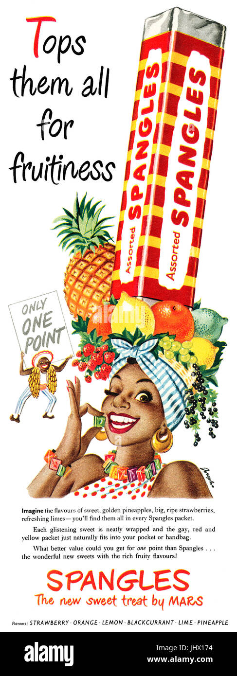 Spangles sweets 1950s hi-res stock photography and images - Alamy