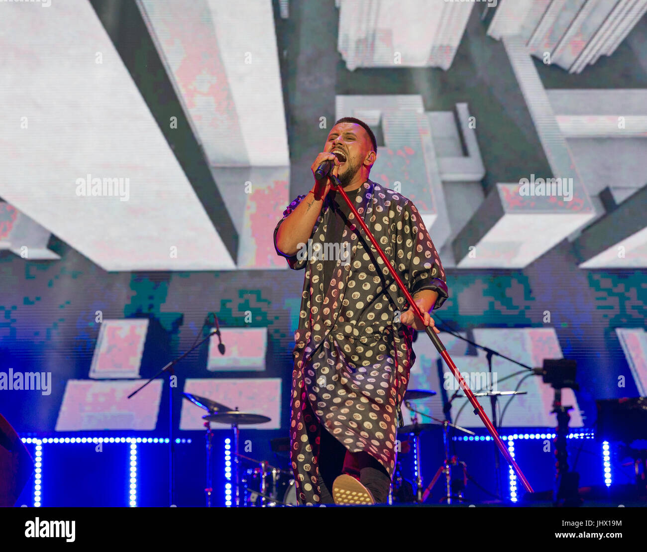 KIEV, UKRAINE - JULY 02, 2017: Popular Ukrainian singer and songwriter ...