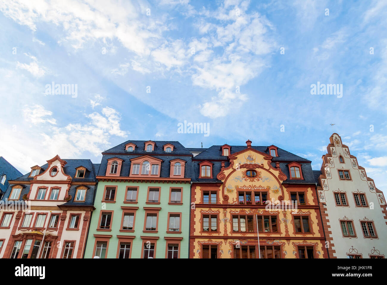 Old historic buildings in Mainz, Germany Stock Photo - Alamy