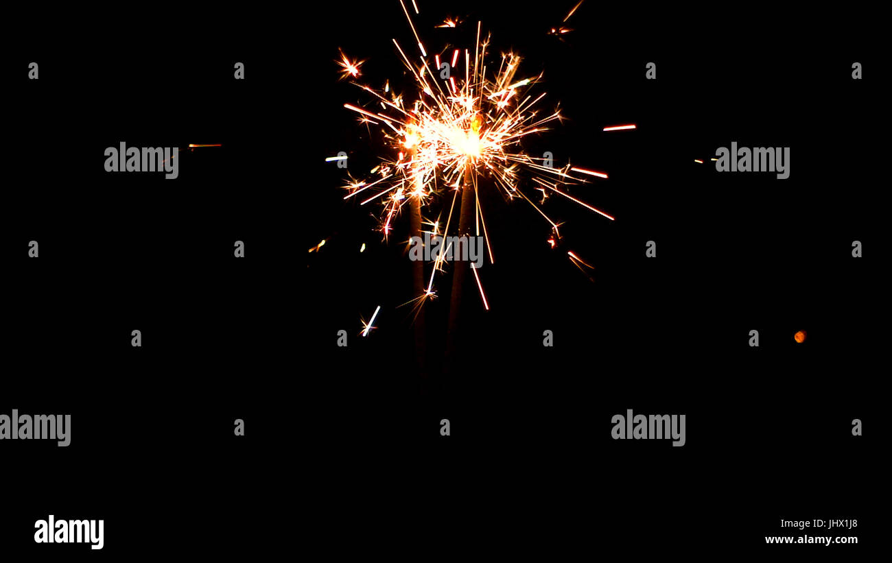 Burning Sparklers. Christmas and New Year lights Stock Photo - Alamy