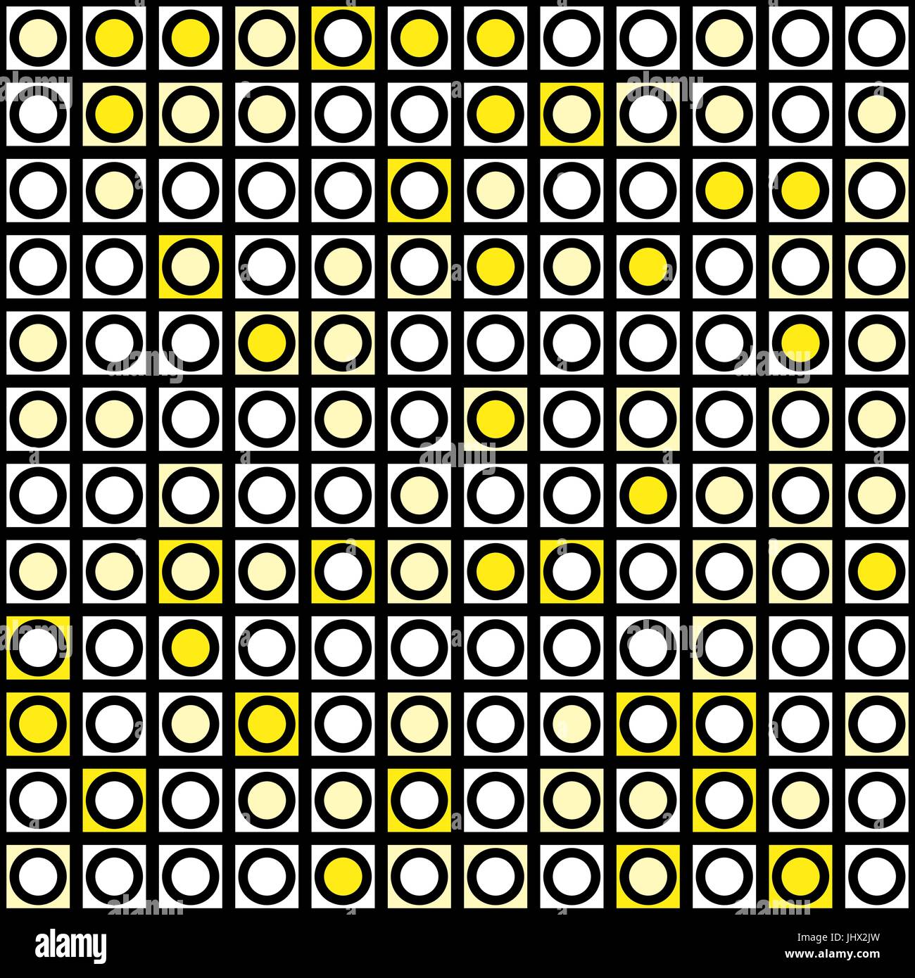 Decorative Geometric Shapes Tiling Monochrome Trendy Irregular Pattern Abstract Background