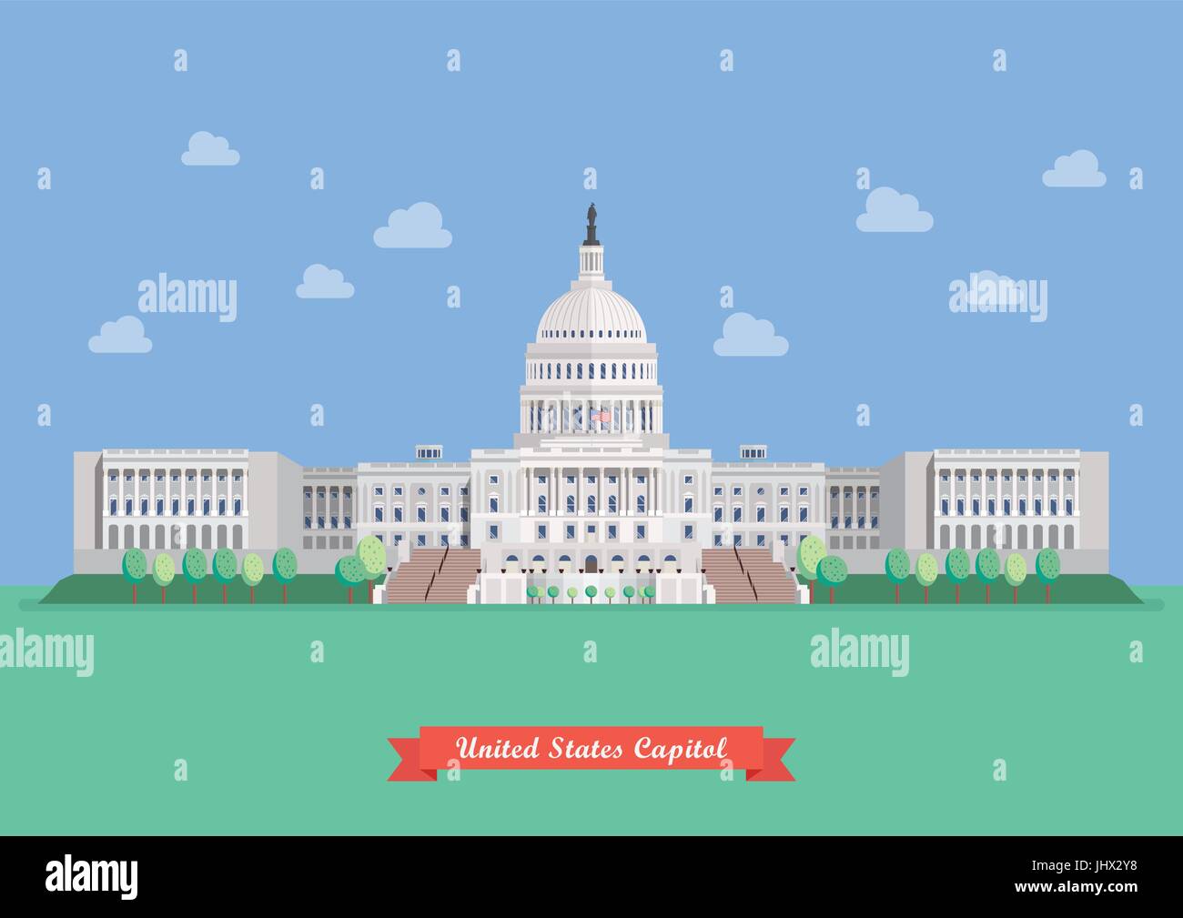 United States Capitol Building Stock Vector Images - Alamy