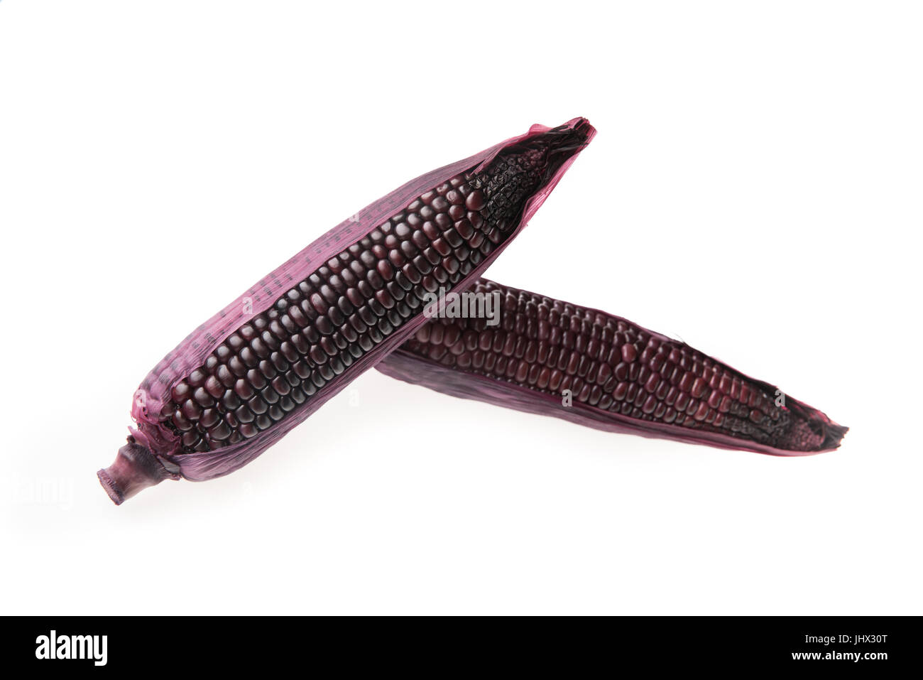 purple corn isolated on white background Stock Photo - Alamy