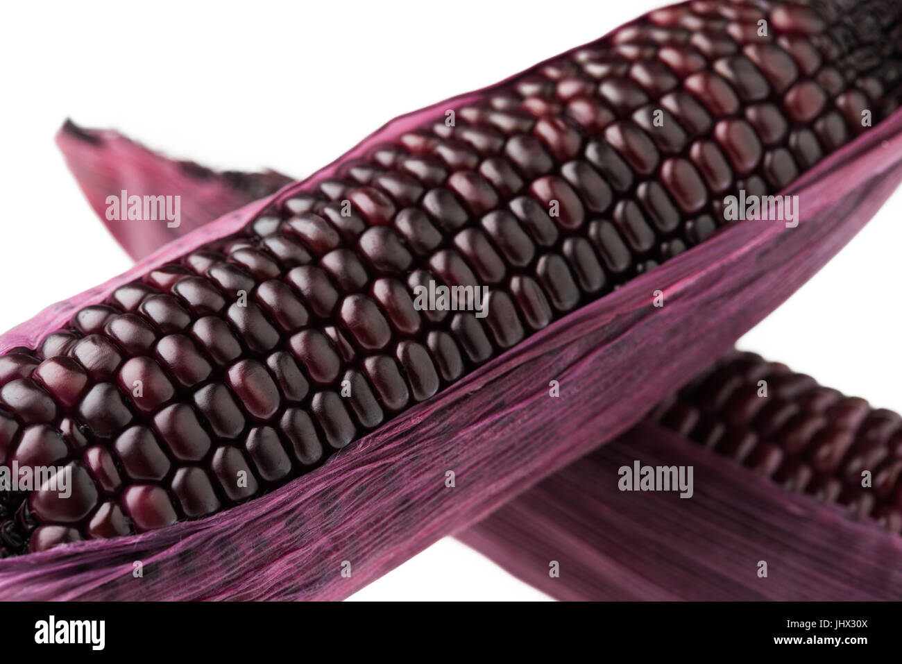 purple corn isolated on white background Stock Photo - Alamy