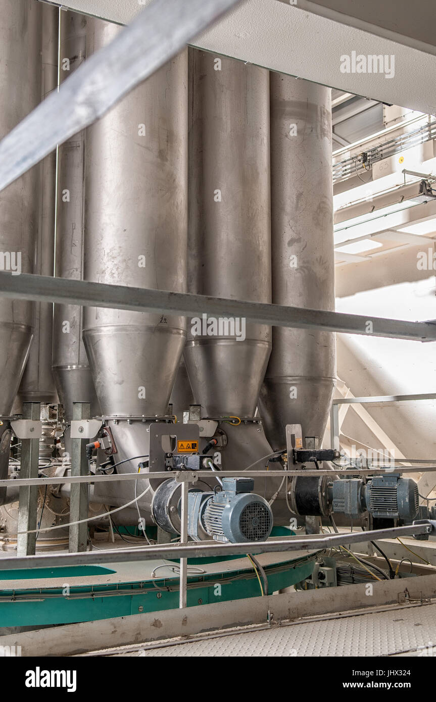 Interior of automatic line for the production of feed Stock Photo - Alamy