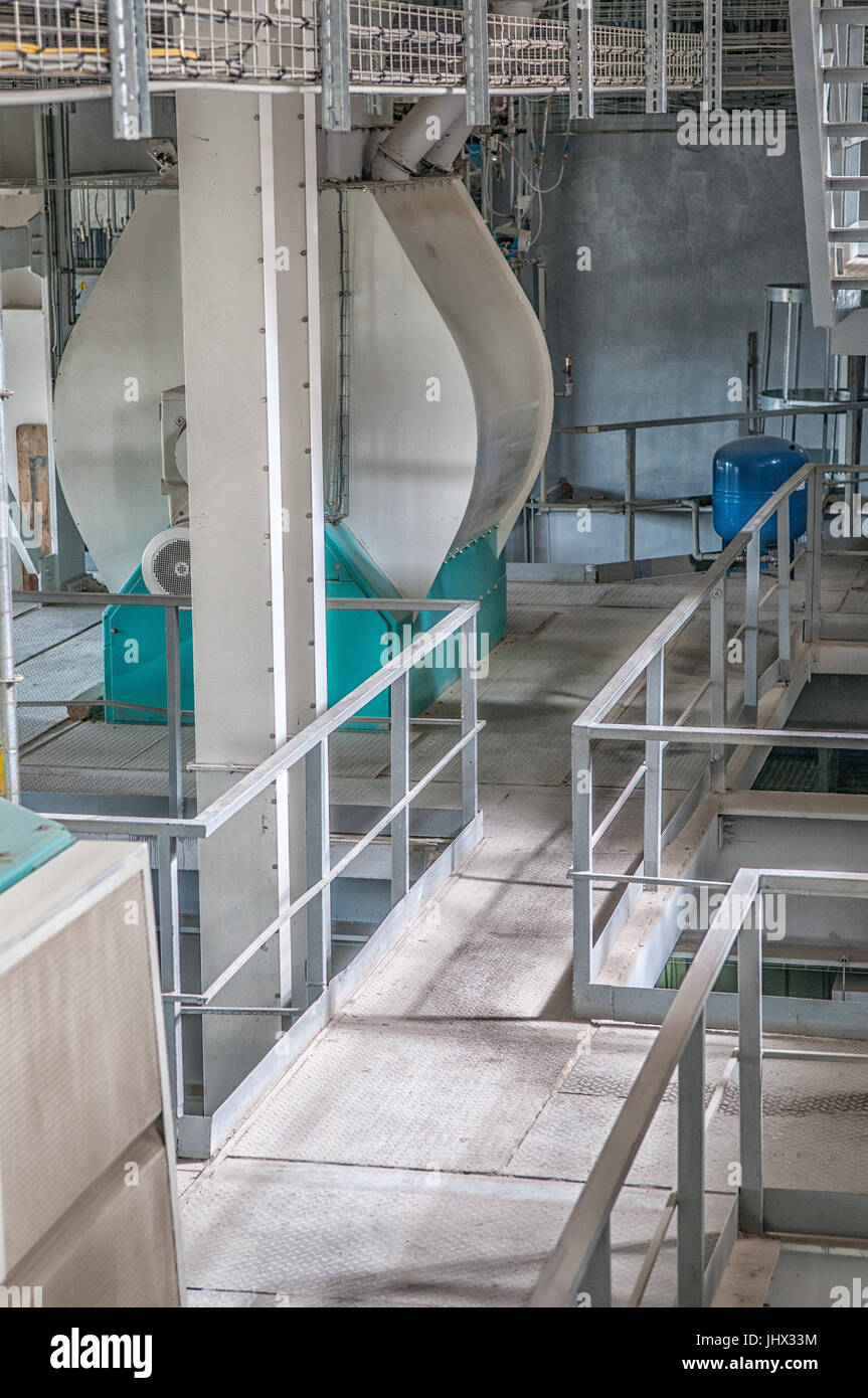 Interior of automatic line for the production of feed Stock Photo - Alamy