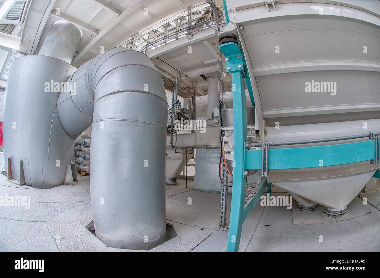 Interior of automatic line for the production of feed Stock Photo - Alamy