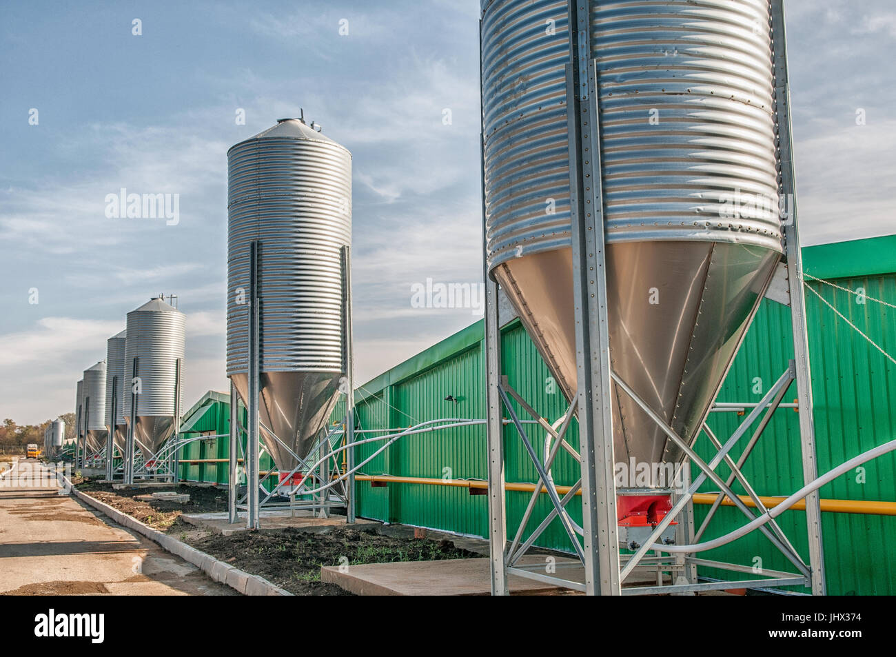 agricultural large industrial factory farm Stock Photo - Alamy