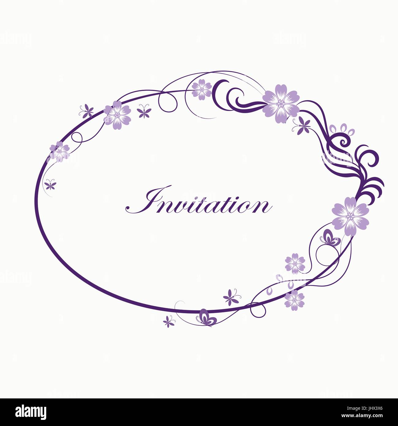 Oval frame flower Stock Vector Images - Alamy