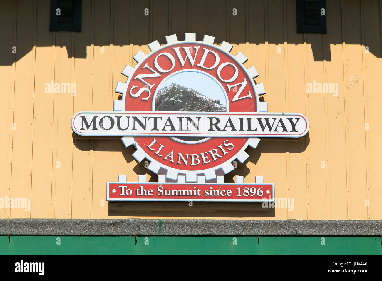 Snowdon mountain railway sign hi-res stock photography and images - Alamy
