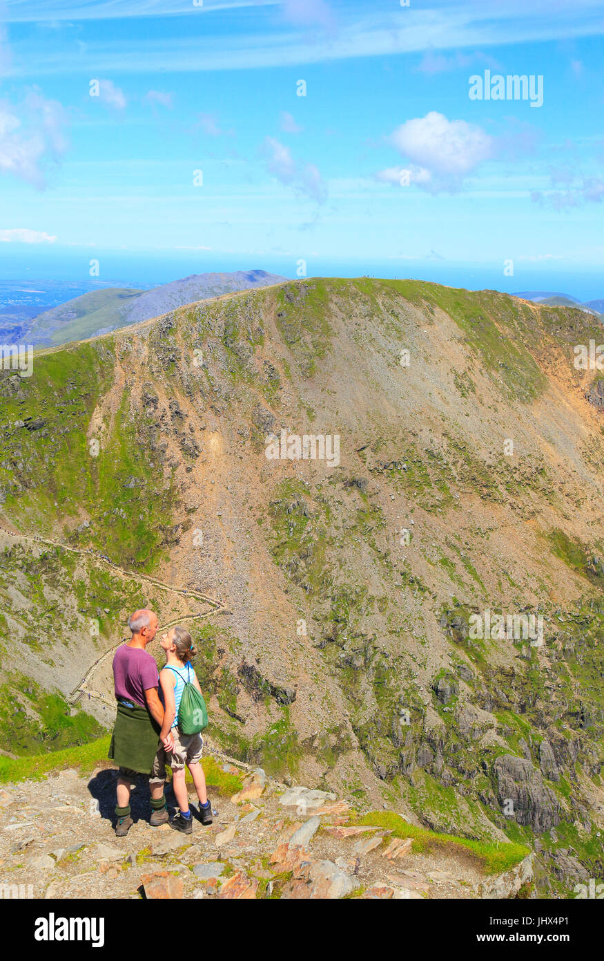 Summit of mount snowdon hi-res stock photography and images - Alamy