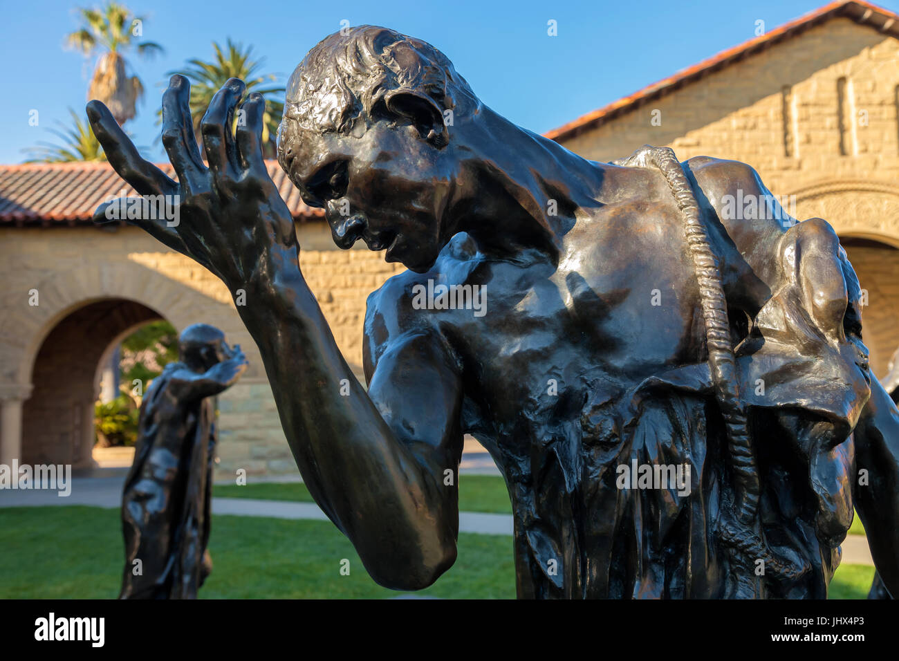 The bronze sculptures of the Burghers of Calais by Auguste Rodin in ...