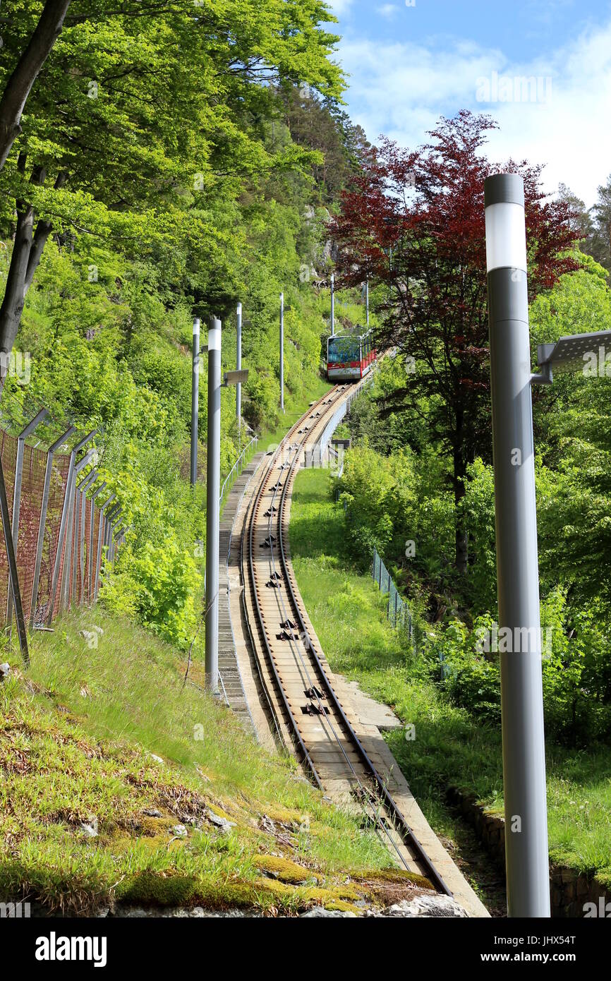 Floyen bergen funicular hi-res stock photography and images - Alamy