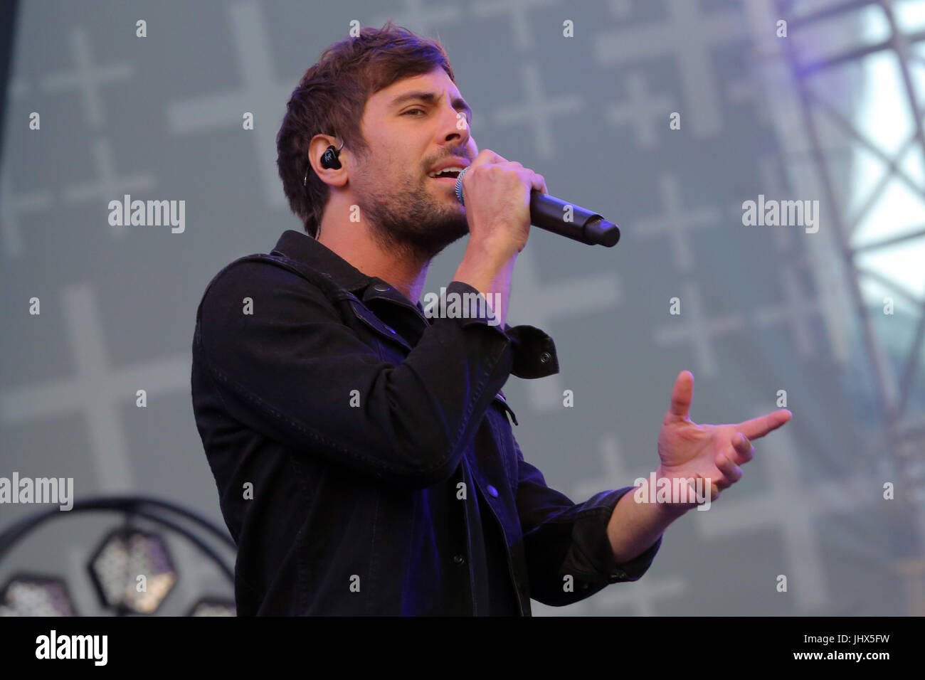Berlin, 25th May 2017. German singer Max Giesinger performs live at the ...